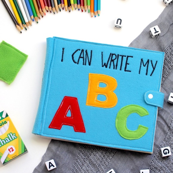 Other | I Can Write My Abc Quiet Book Chalk Material | Poshmark